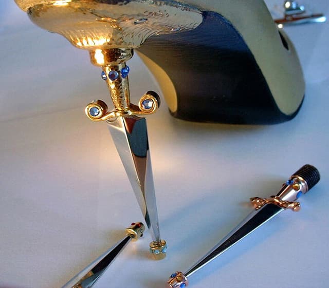 Dagger Stiletto Shoe Heels – Rowland Art Eng - Rowland Art Engineering
